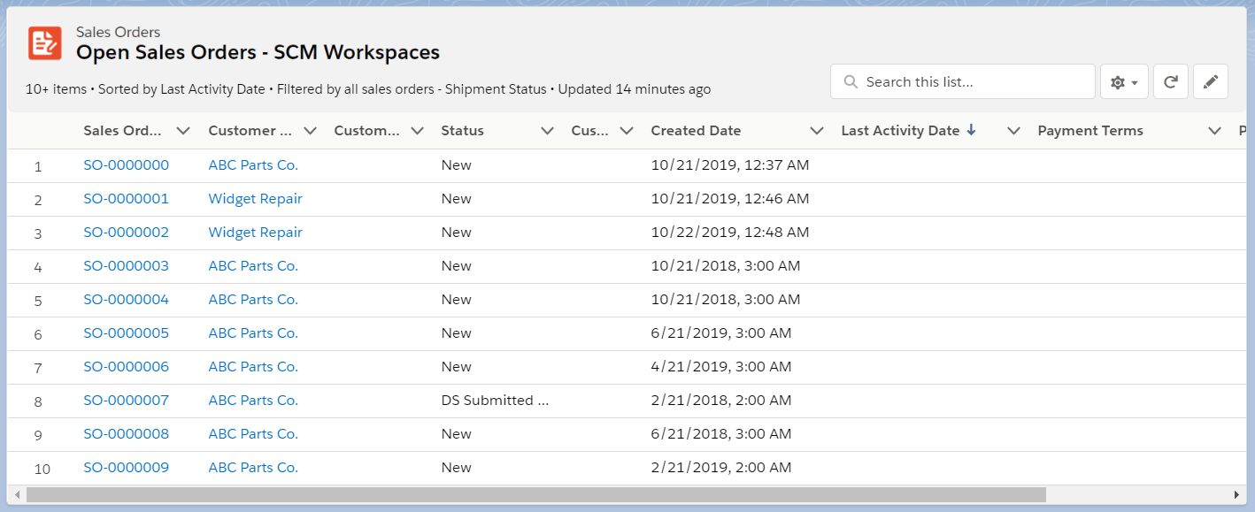 SCM Order Fulfillment Workspace - Supply Chain Management