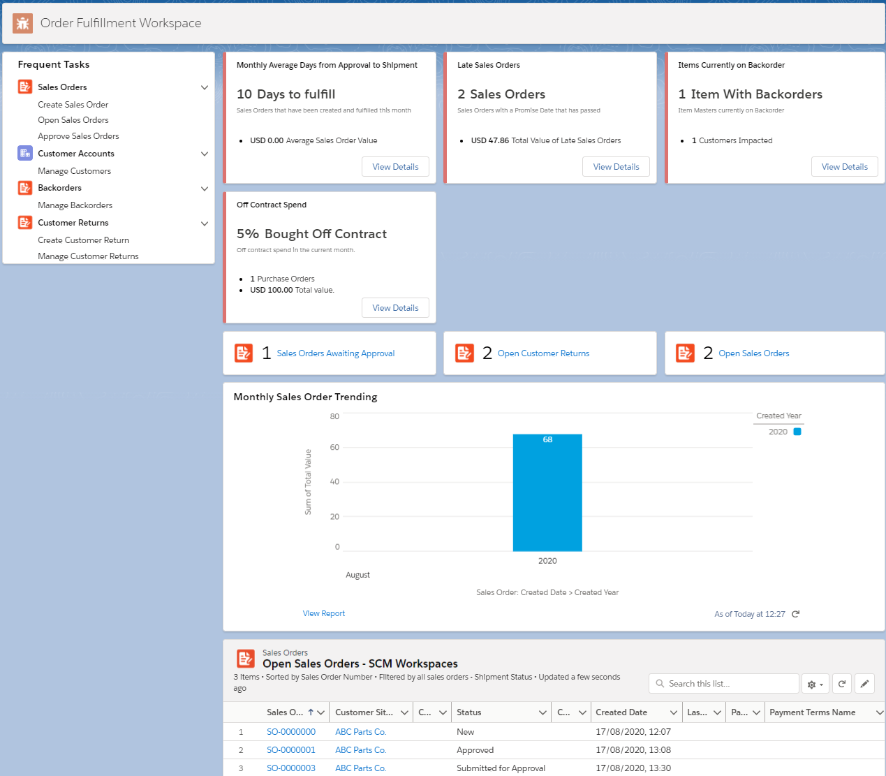 SCM Order Fulfillment Workspace Overview - Supply Chain Management