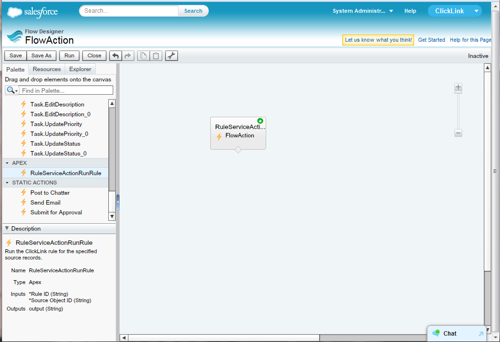 Using ClickLink Rules in a Salesforce Flow
