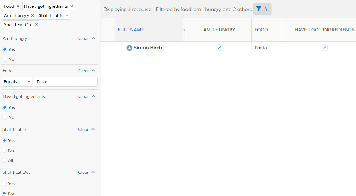 Customizing Columns And Filters