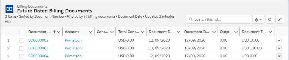 Billing Management Workspace