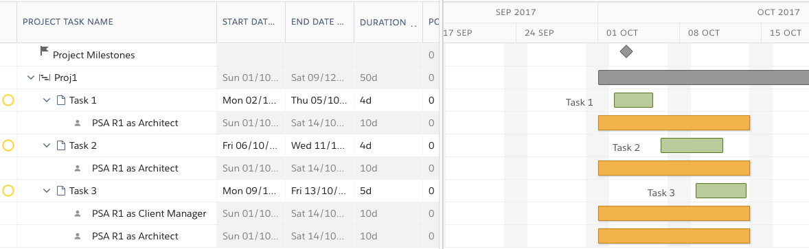 Editing Project Task Details